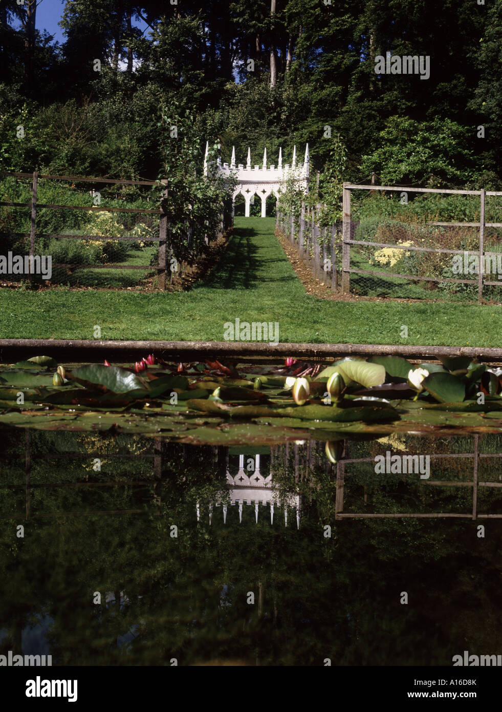 The Rococo Gardens at Painswick Gloucestershire England Great Britain ...
