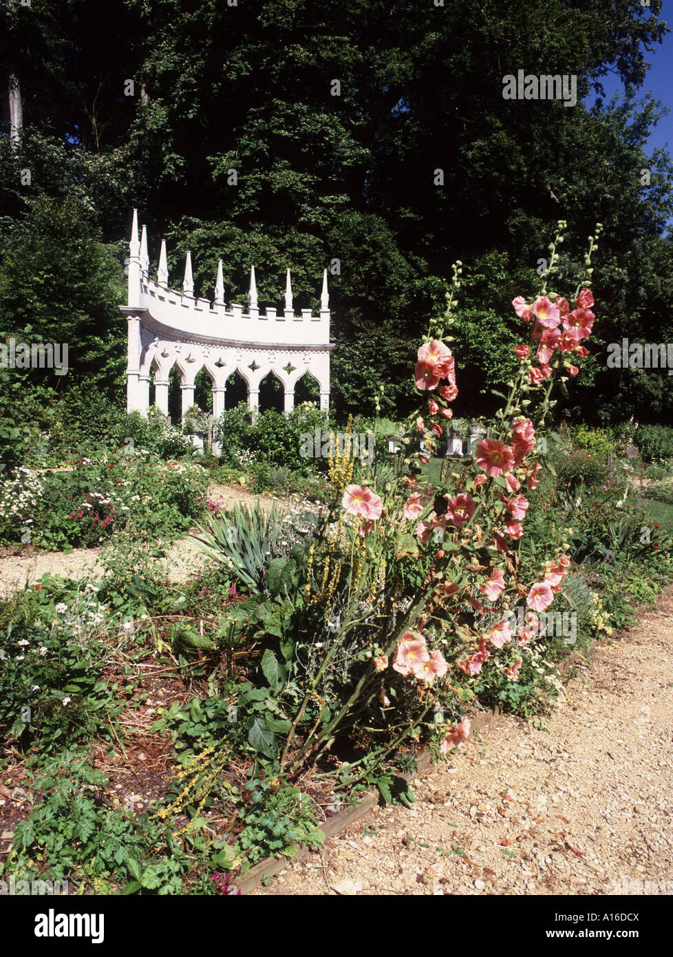 The picturesque Rococo Gardens at Painswick in the cotswolds restored ...