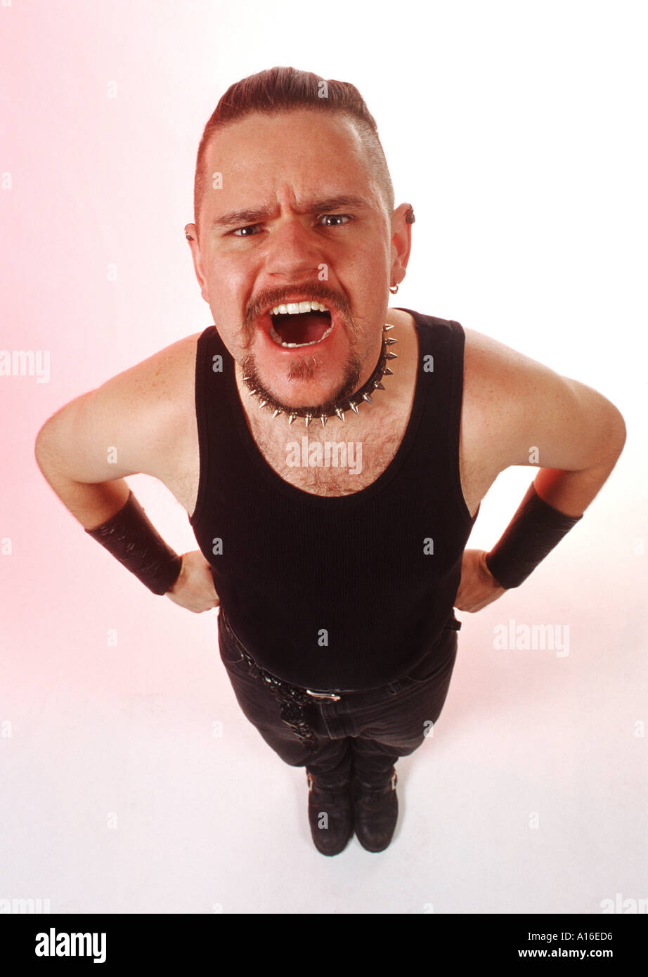 Scary man screaming hi-res stock photography and images - Alamy