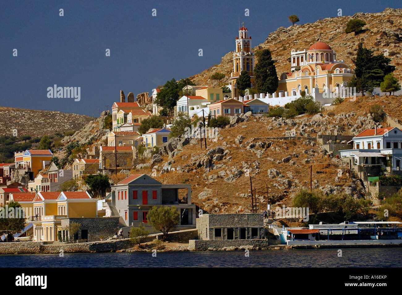 Isle of Simi (Symi), Yialos-Symi Harbour, Greece Stock Photo - Alamy