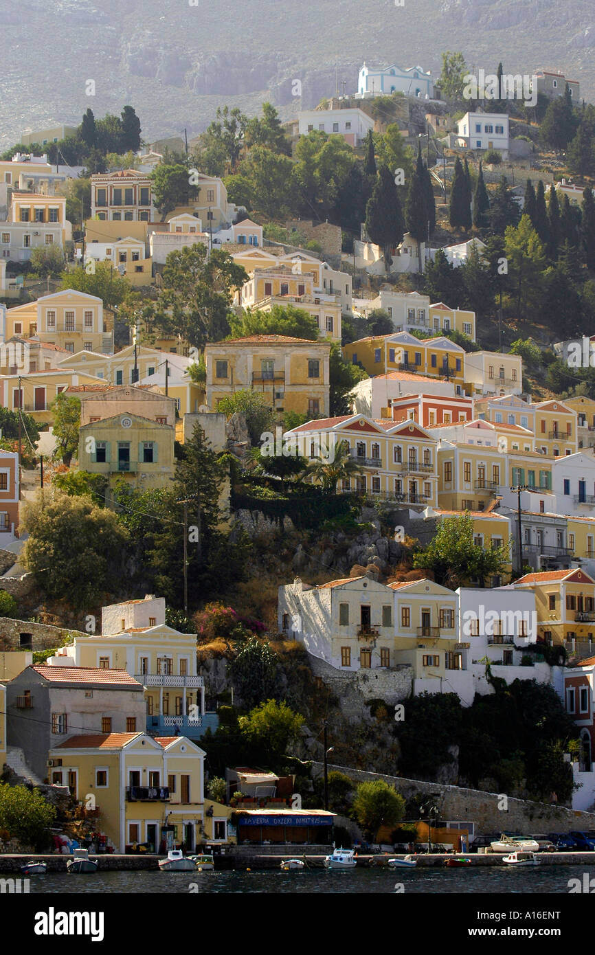 Isle of Simi (Symi), Yialos-Symi Harbour, Greece Stock Photo - Alamy