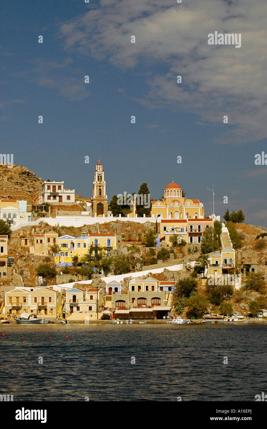 Isle of Simi (Symi), Yialos-Symi Harbour, Greece Stock Photo - Alamy