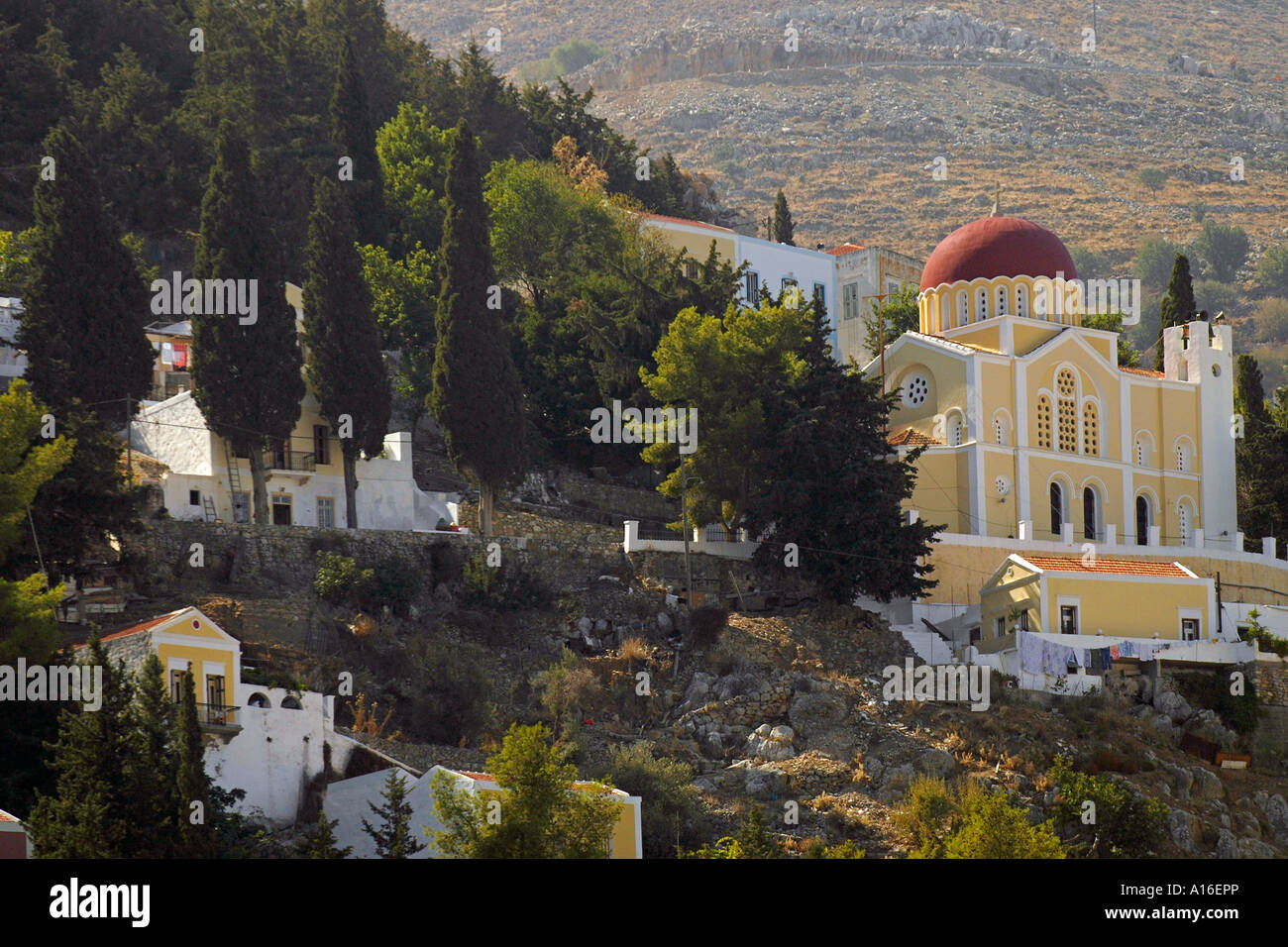 Isle of Simi (Symi), Yialos-Symi Harbour, Greece Stock Photo - Alamy