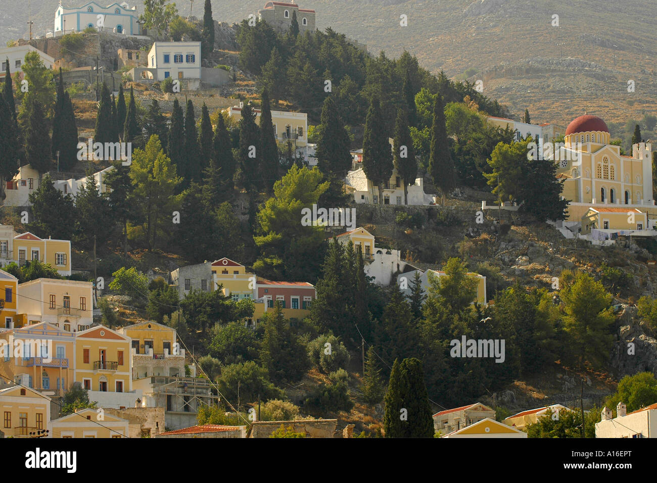 Isle of Simi (Symi), Yialos-Symi Harbour, Greece Stock Photo - Alamy