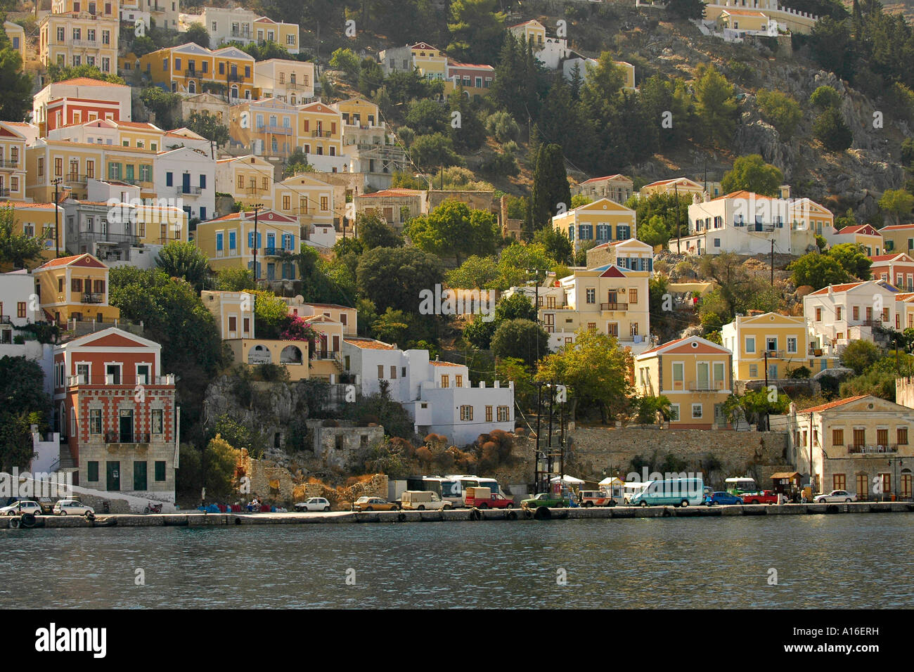 Isle of Simi (Symi), Yialos-Symi Harbour, Greece Stock Photo - Alamy