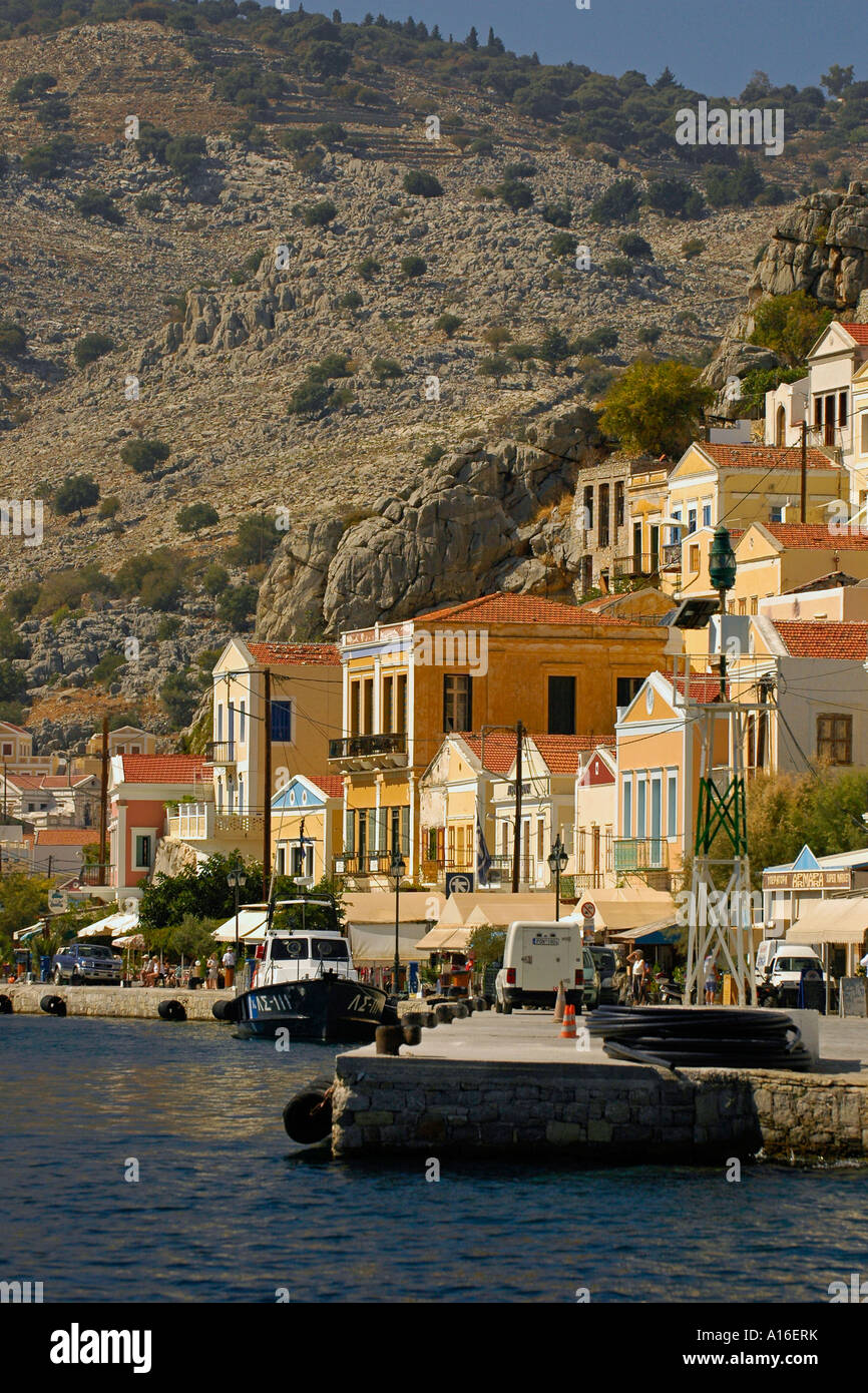 Isle of Simi (Symi), Yialos-Symi Harbour, Greece Stock Photo - Alamy