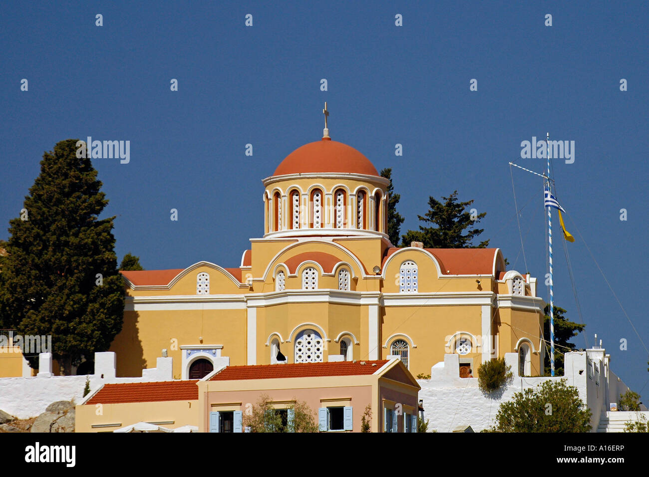 Isle of Simi (Symi), Yialos-Symi Harbour, Greece Stock Photo - Alamy