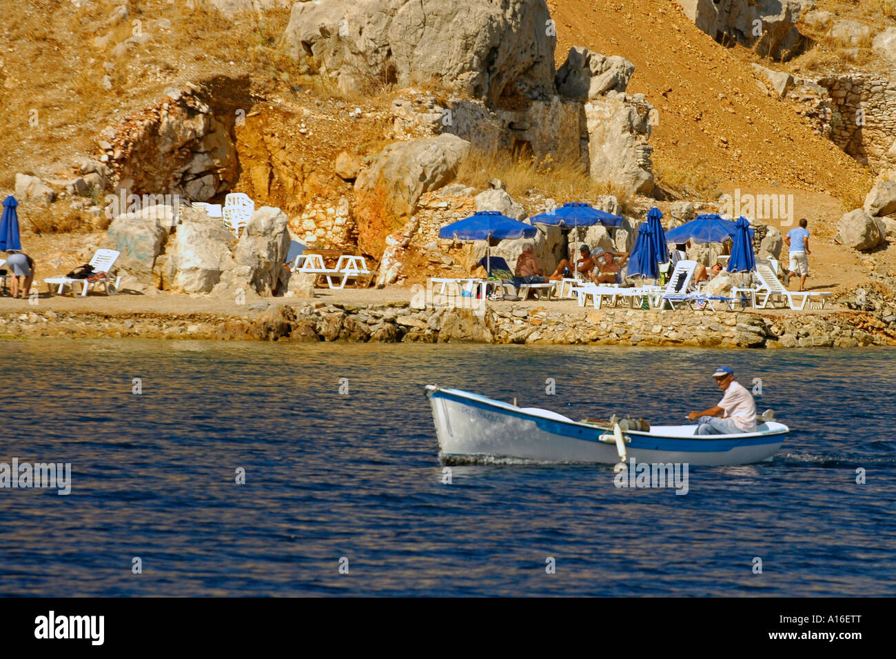 Isle of Simi (Symi), Yialos-Symi Harbour, Greece Stock Photo - Alamy