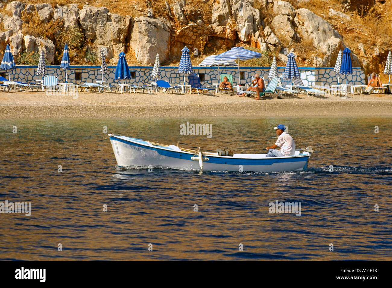 Isle of Simi (Symi), Yialos-Symi Harbour, Greece Stock Photo - Alamy