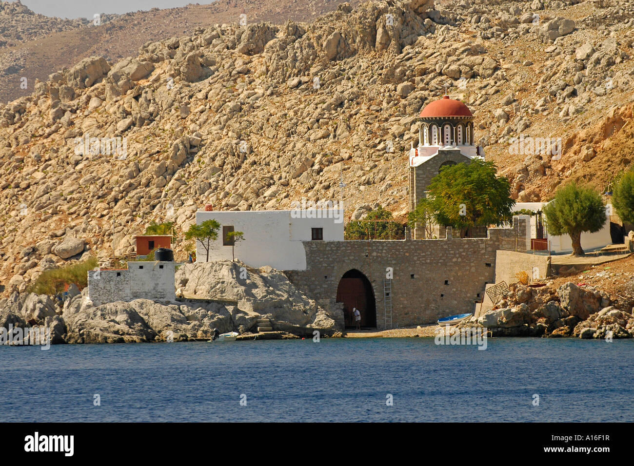 Monastery on Greek island of Simi Stock Photo - Alamy