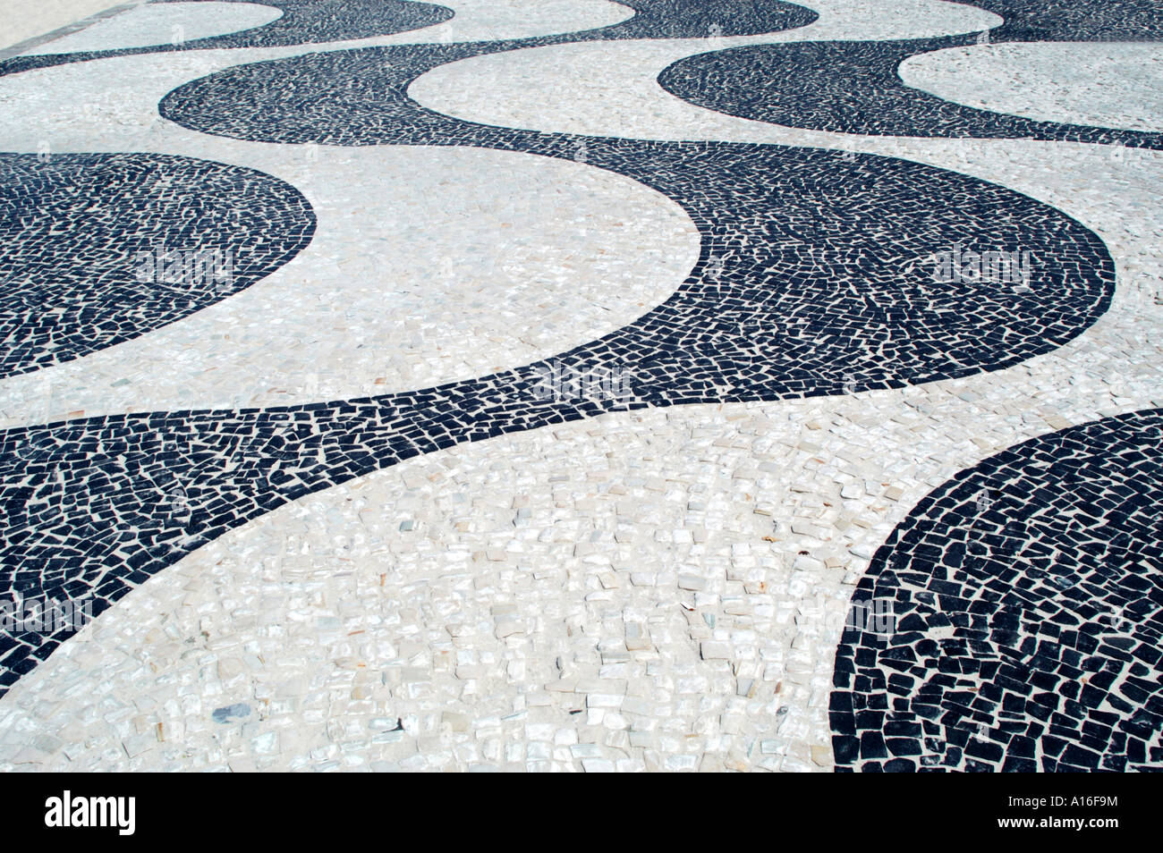 The famous boulevard of Copacabana, Brazil Stock Photo - Alamy