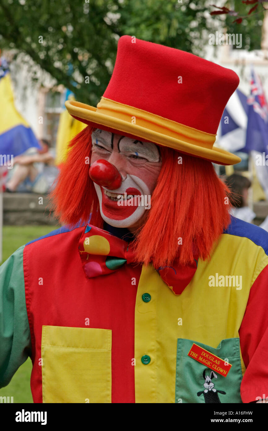 Douglas the Magic Clown Stock Photo - Alamy