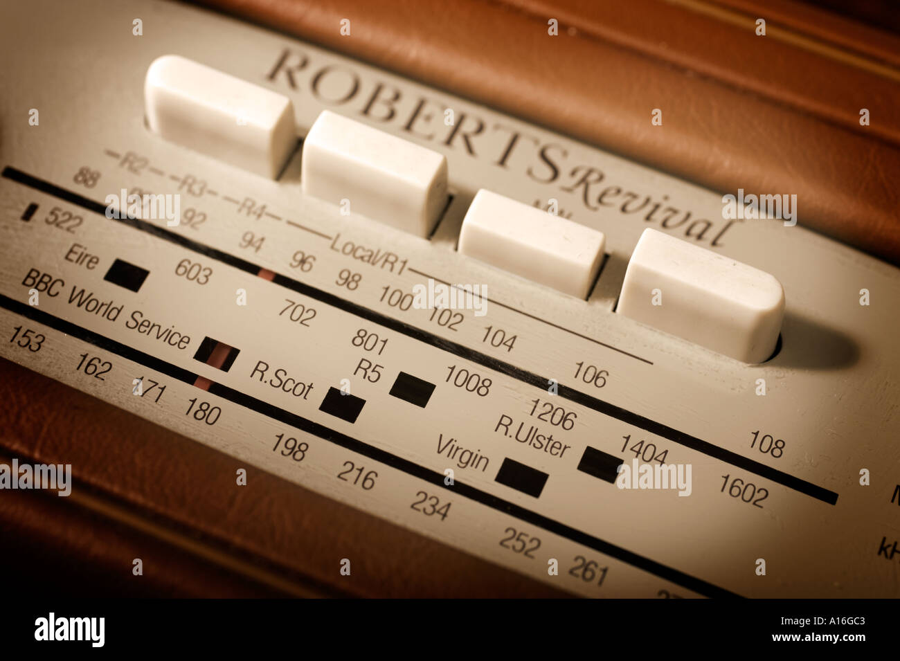 Retro Roberts Revival Radio Stock Photo - Alamy