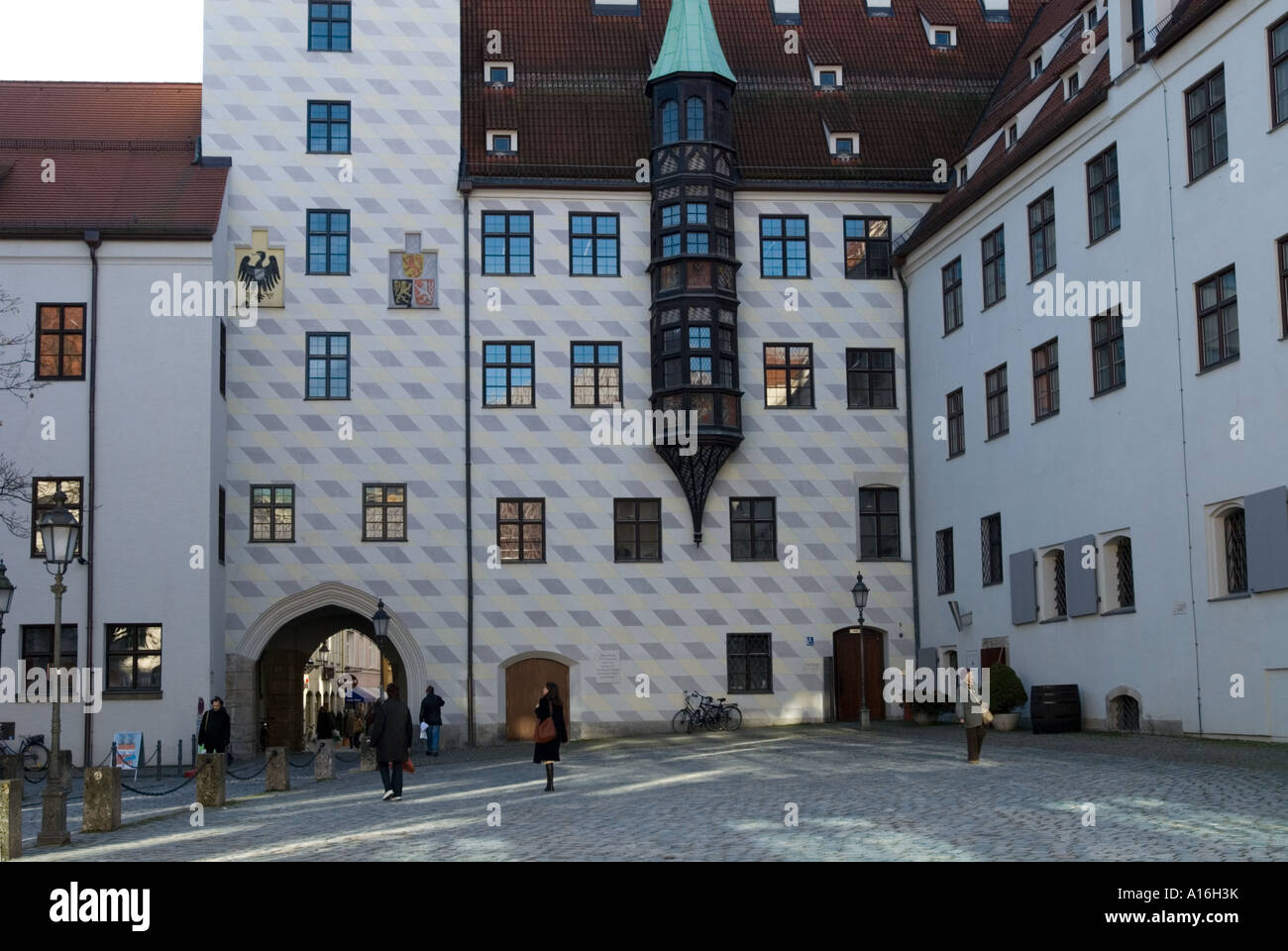 Germany Bavaria Munich Alter Hof Old Court Stock Photo - Alamy