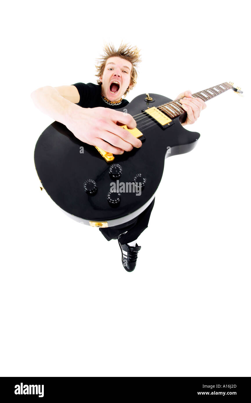 Rock Guitarist Jump