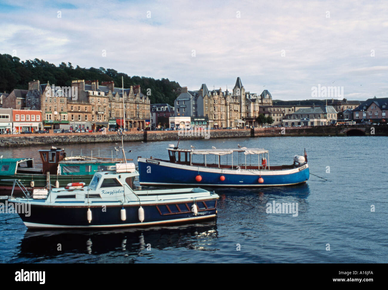 Oban Harbour in the evening, Scotland, UK Stock Photo - Alamy