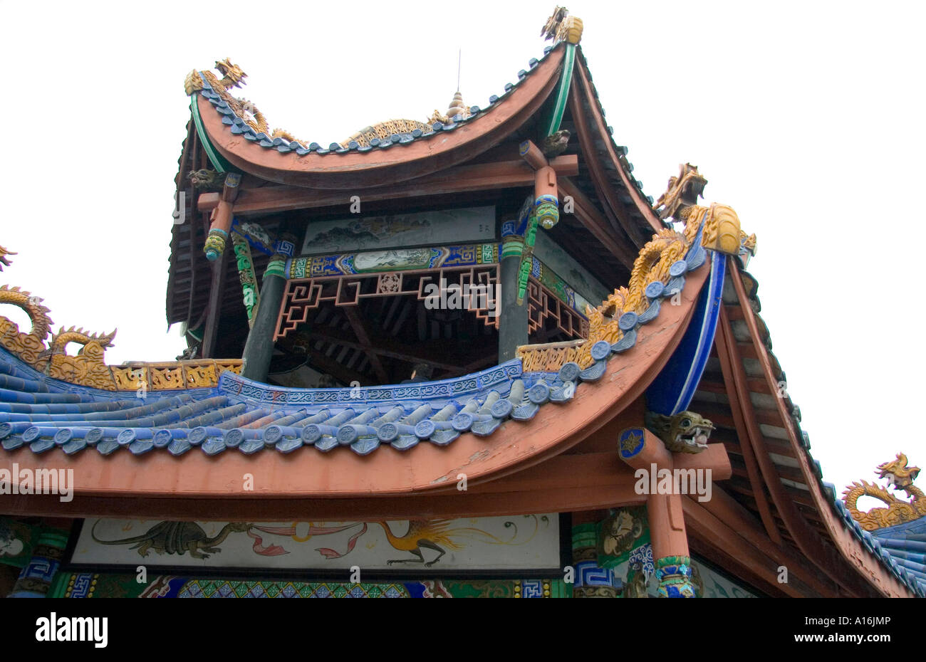 The peak of the Ziyun Pavilion, at Mianyang, China Stock Photo - Alamy