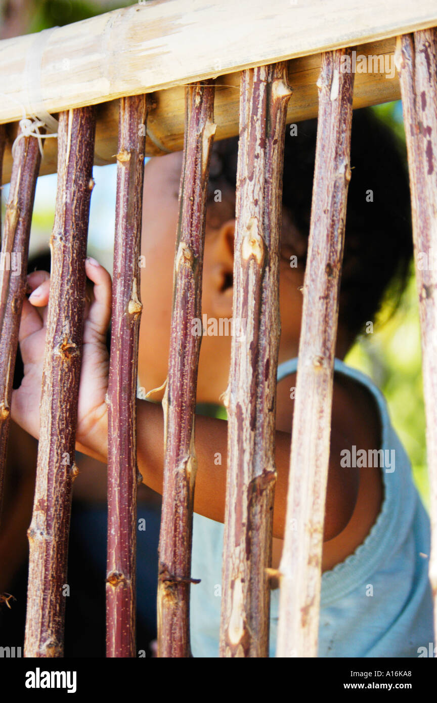 Children playing behind a fence hi-res stock photography and images - Alamy