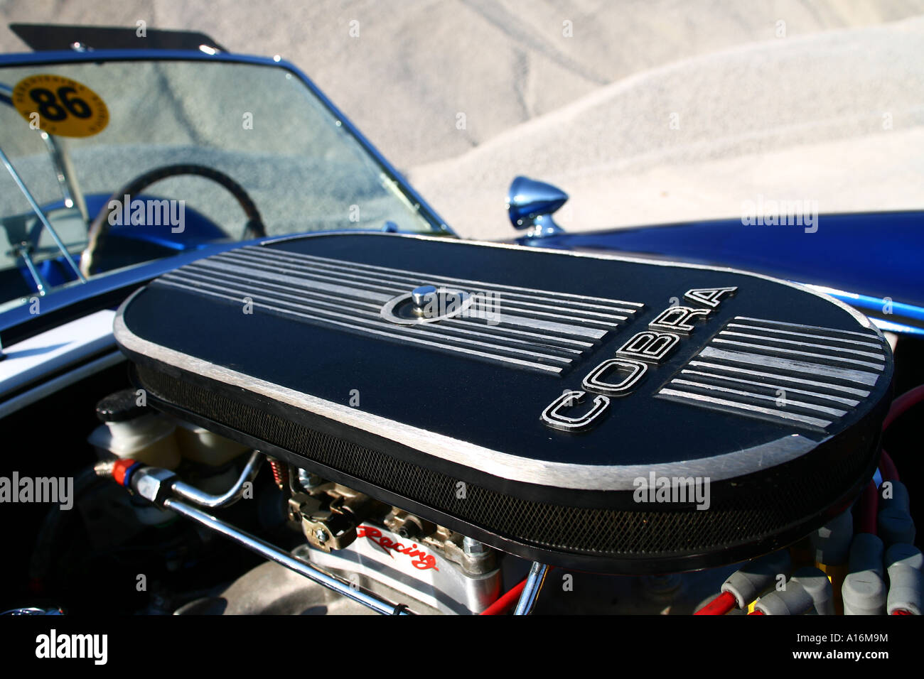 Engine of Shelby Cobra Stock Photo - Alamy
