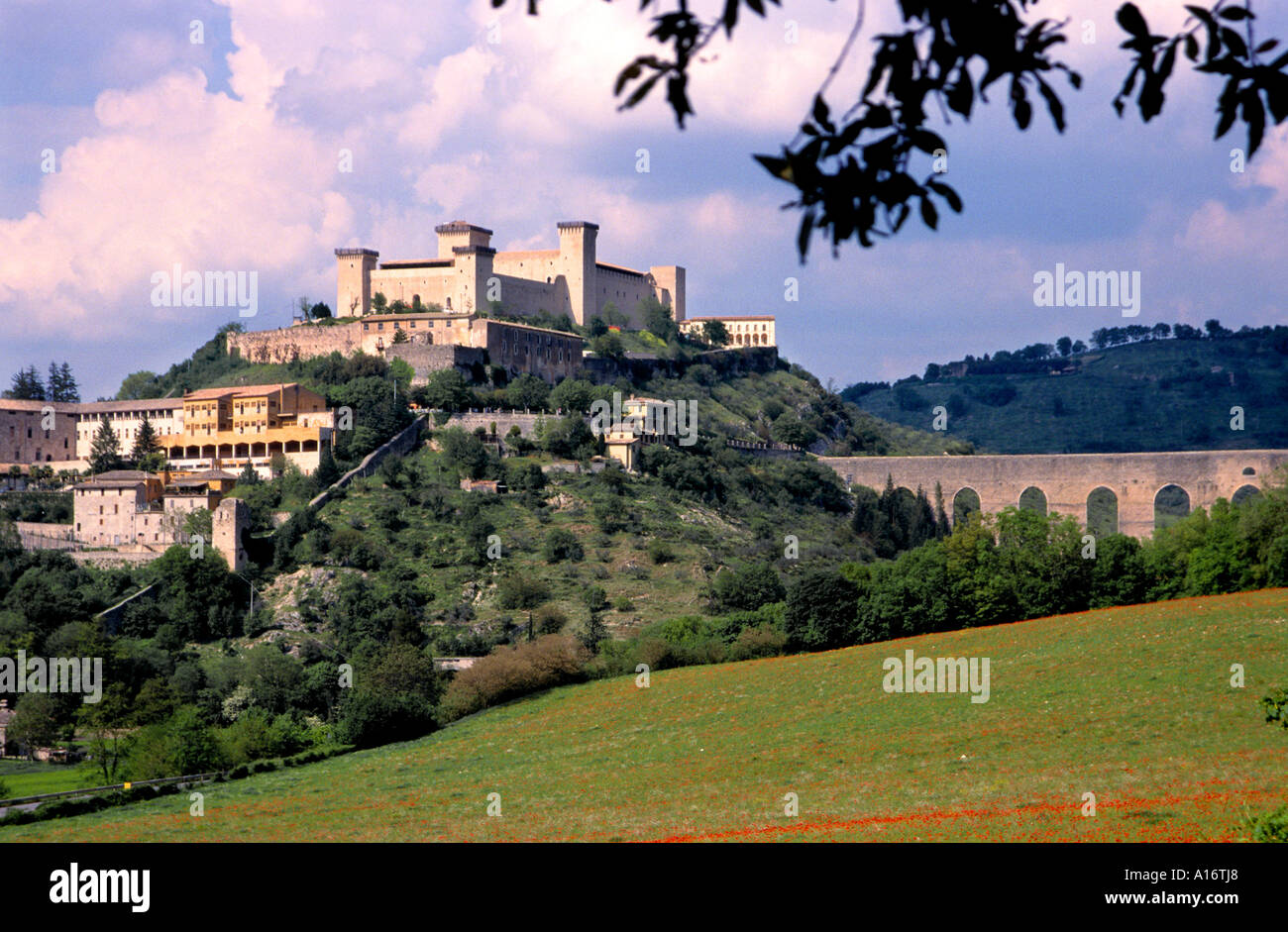 Spoleto Umbria Italy Europe Ponte delle Torri Bridge of the Towers and ...