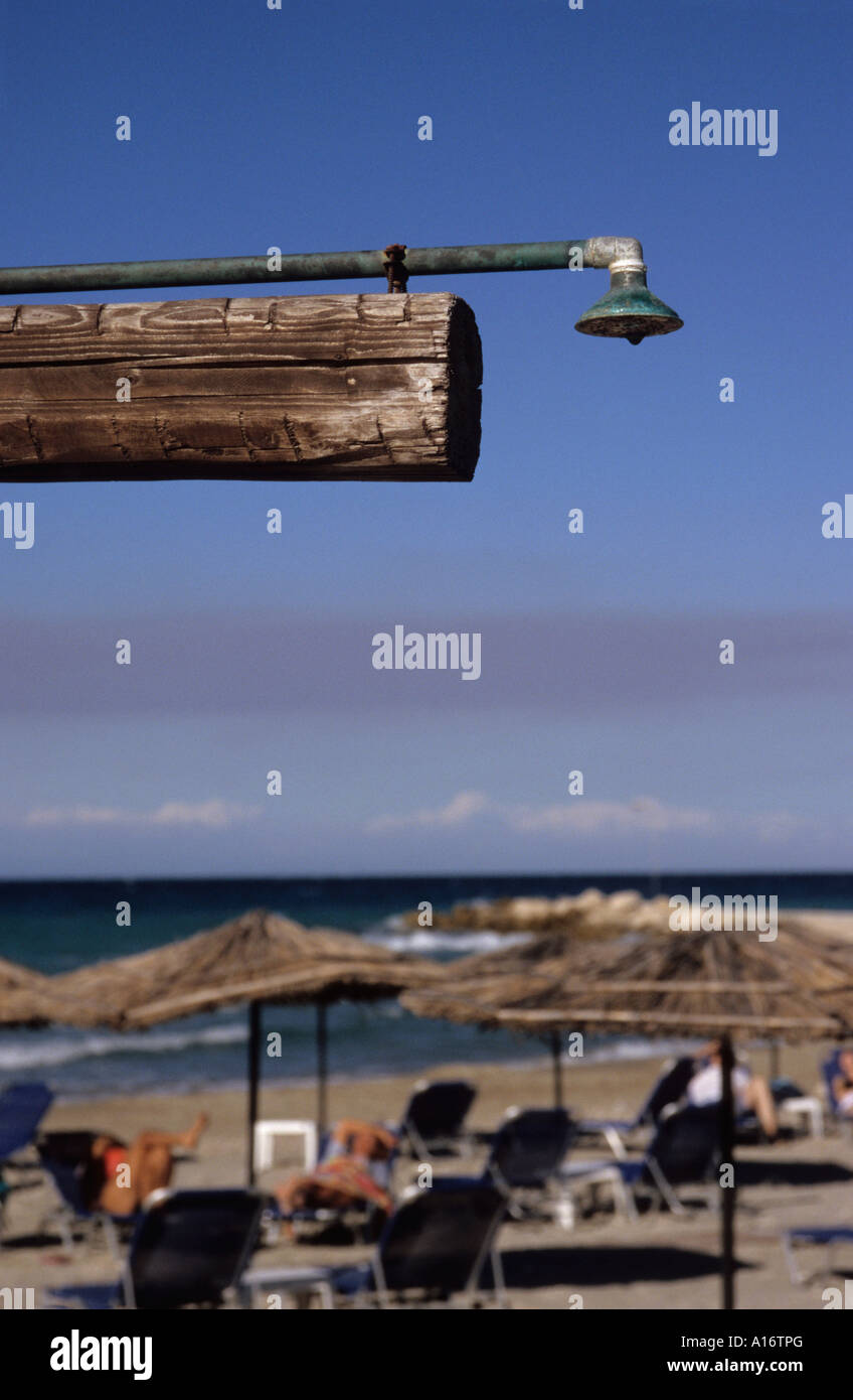 Rustic beach shower hi-res stock photography and images - Alamy