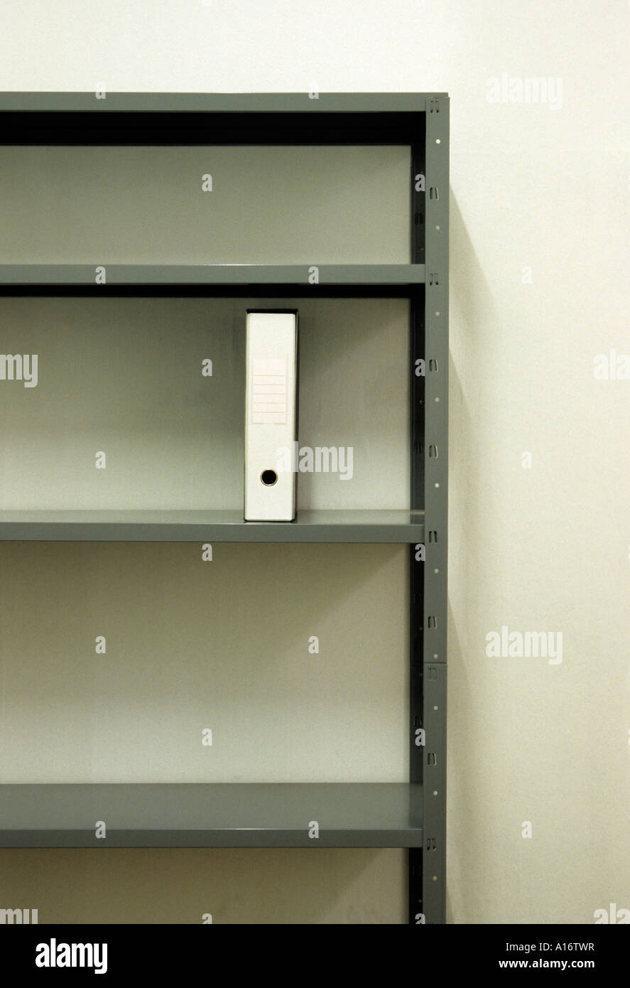 ring binder and empty shelves Stock Photo - Alamy