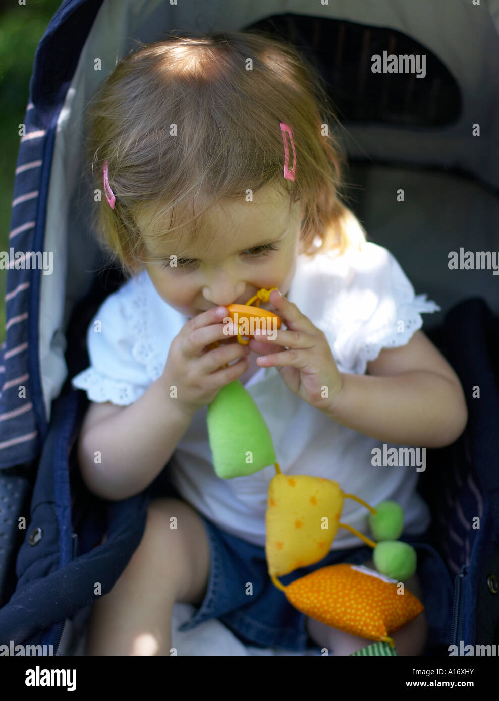 little girl in baby carriage Stock Photo - Alamy