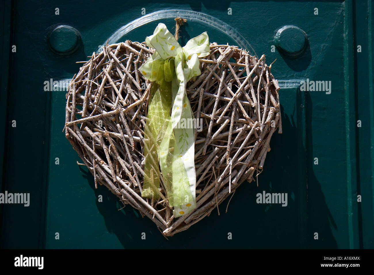 heart made of twigs Stock Photo - Alamy