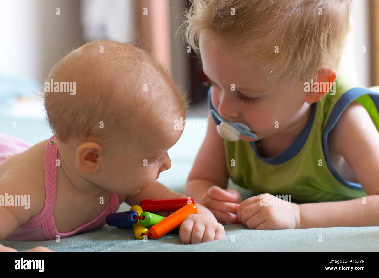 big brother - little sister Stock Photo - Alamy