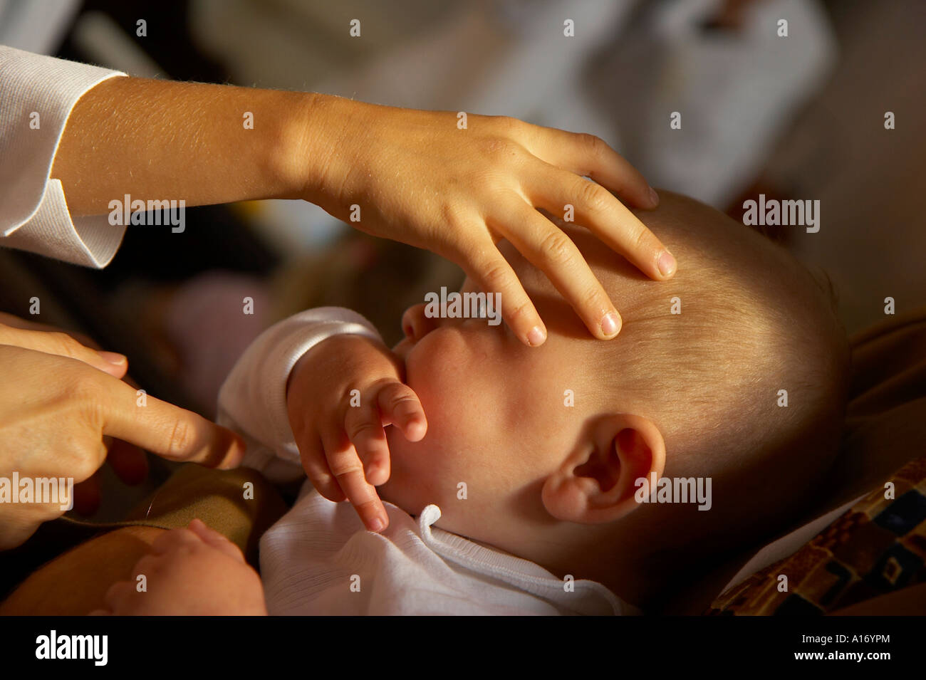 Baptism infant church hi-res stock photography and images - Alamy