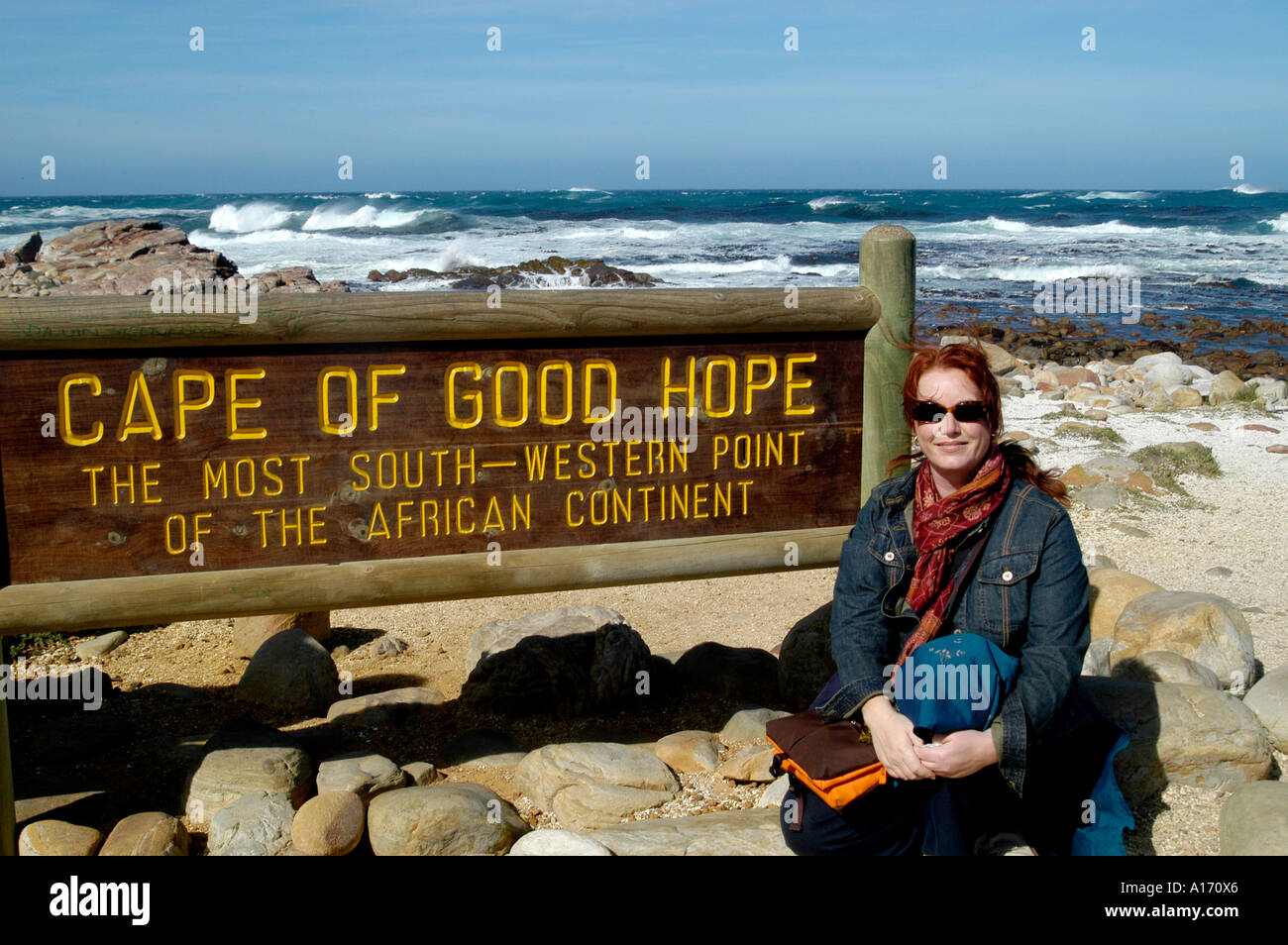 South Africa Cape of Good Hope beach sea water Stock Photo - Alamy