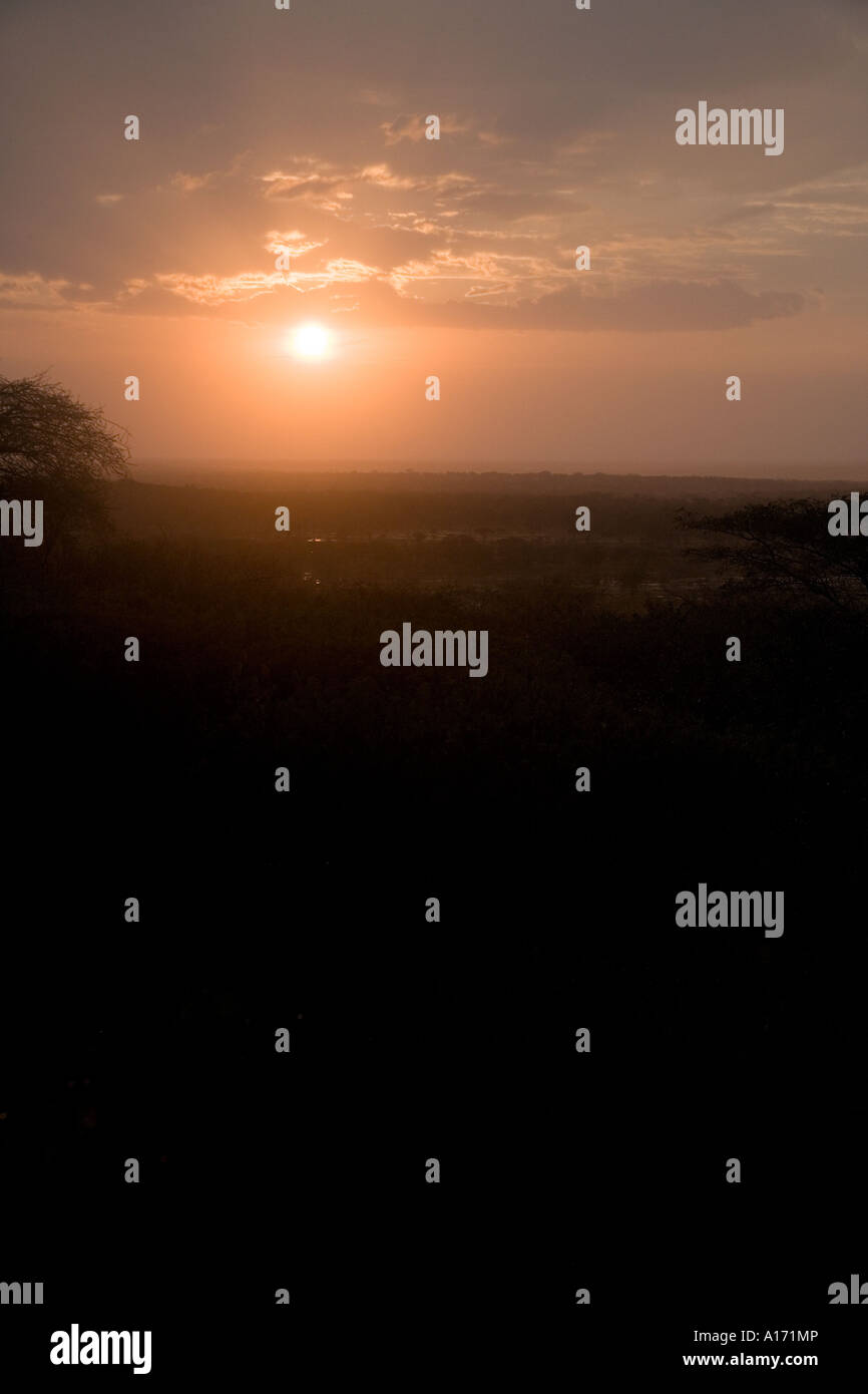 Sunset in the rain Stock Photo - Alamy