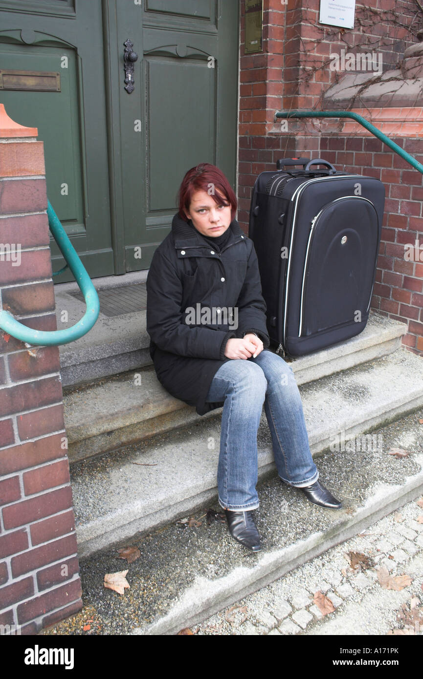 lady with a bag Stock Photo - Alamy