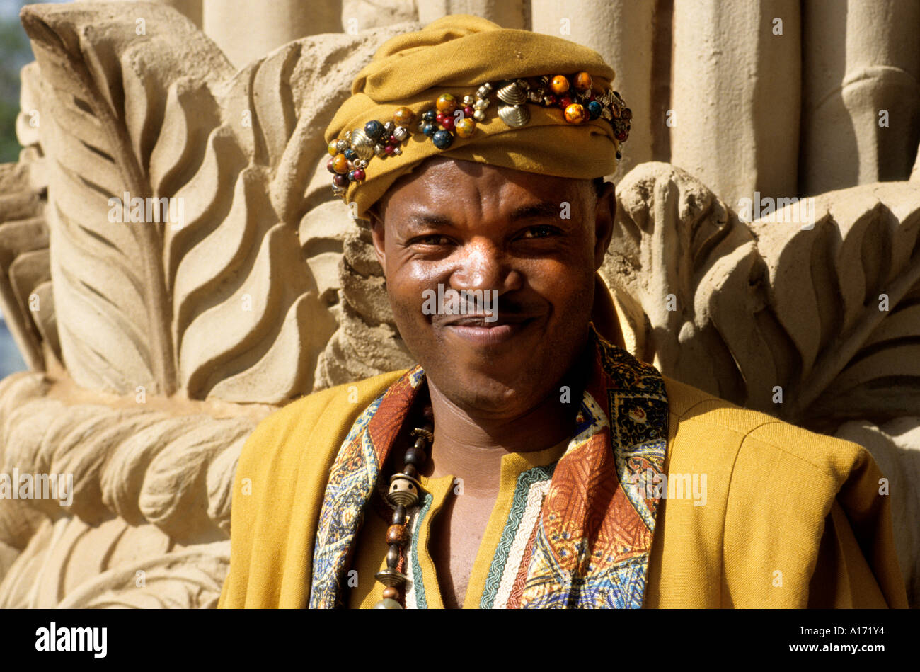 South Africa sun city man African person adult Stock Photo - Alamy
