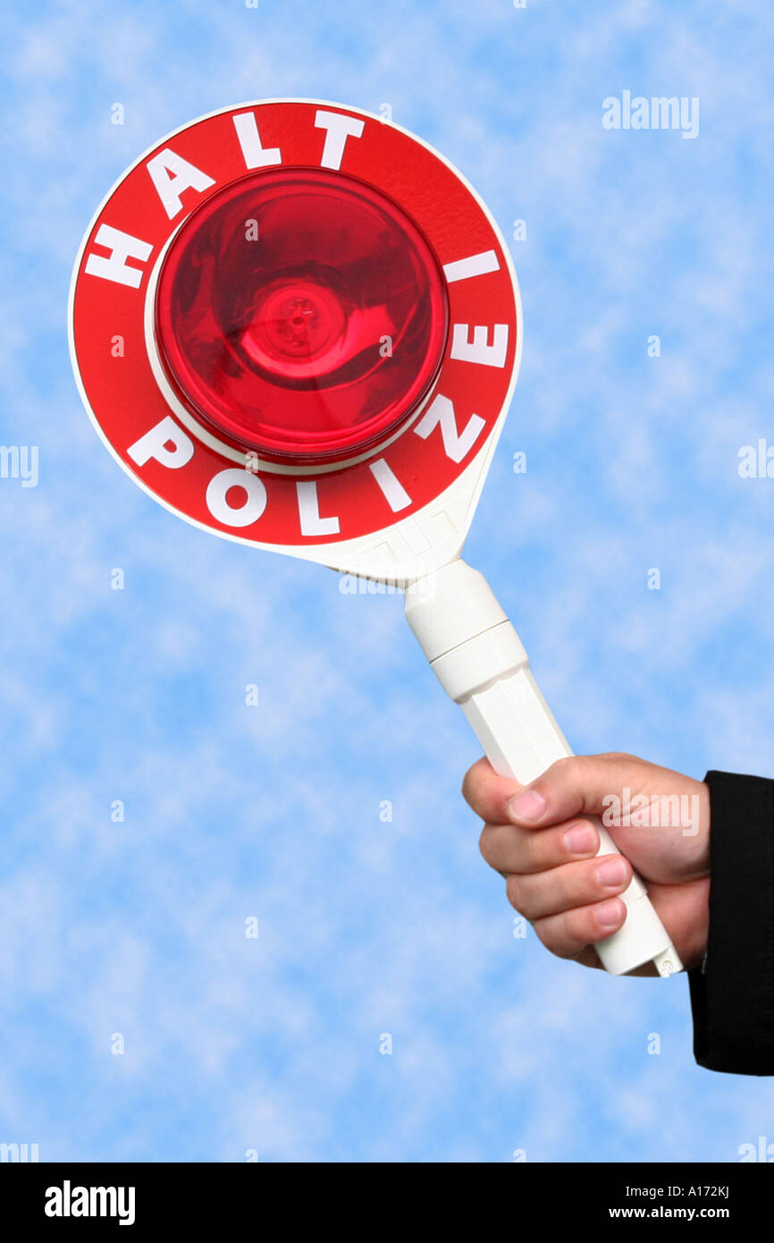 Police signalling disk hi-res stock photography and images - Alamy