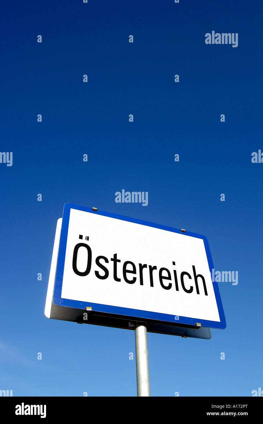 place-name sign Austria Stock Photo - Alamy