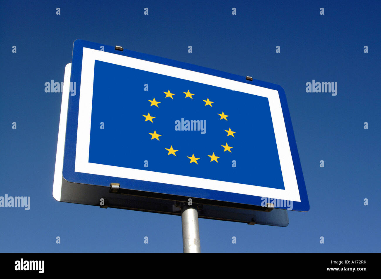 Place name sign European Union Stock Photo - Alamy