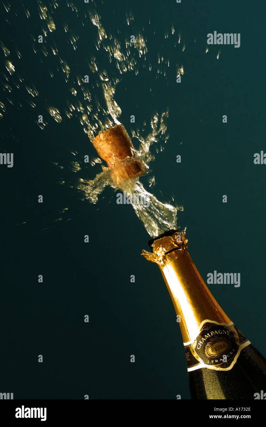Champagne splash Brian North Stock Photo - Alamy
