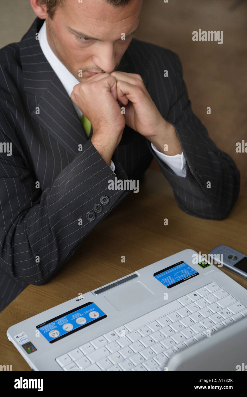 man in front of the keypad Stock Photo - Alamy