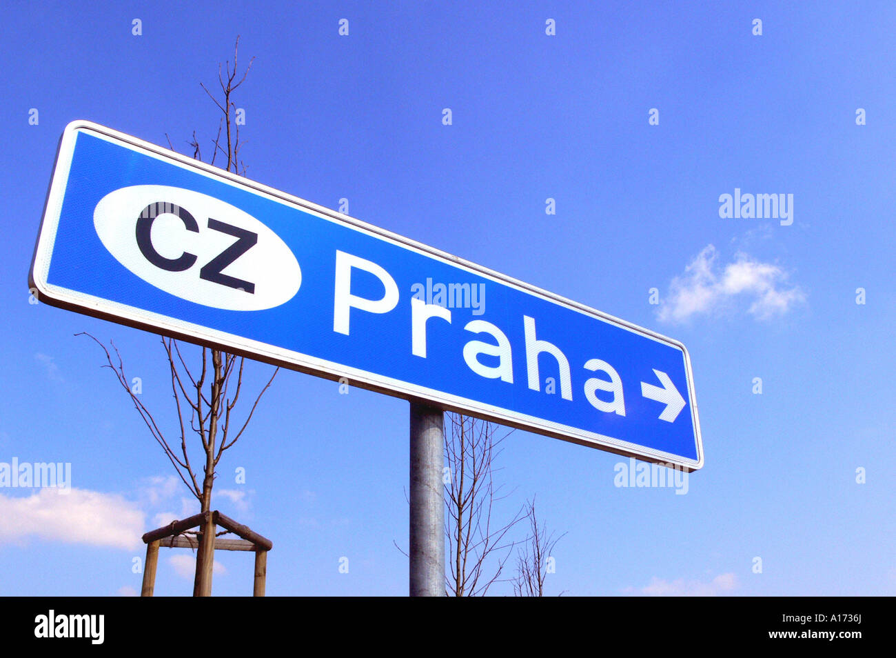 route to Prague Stock Photo - Alamy