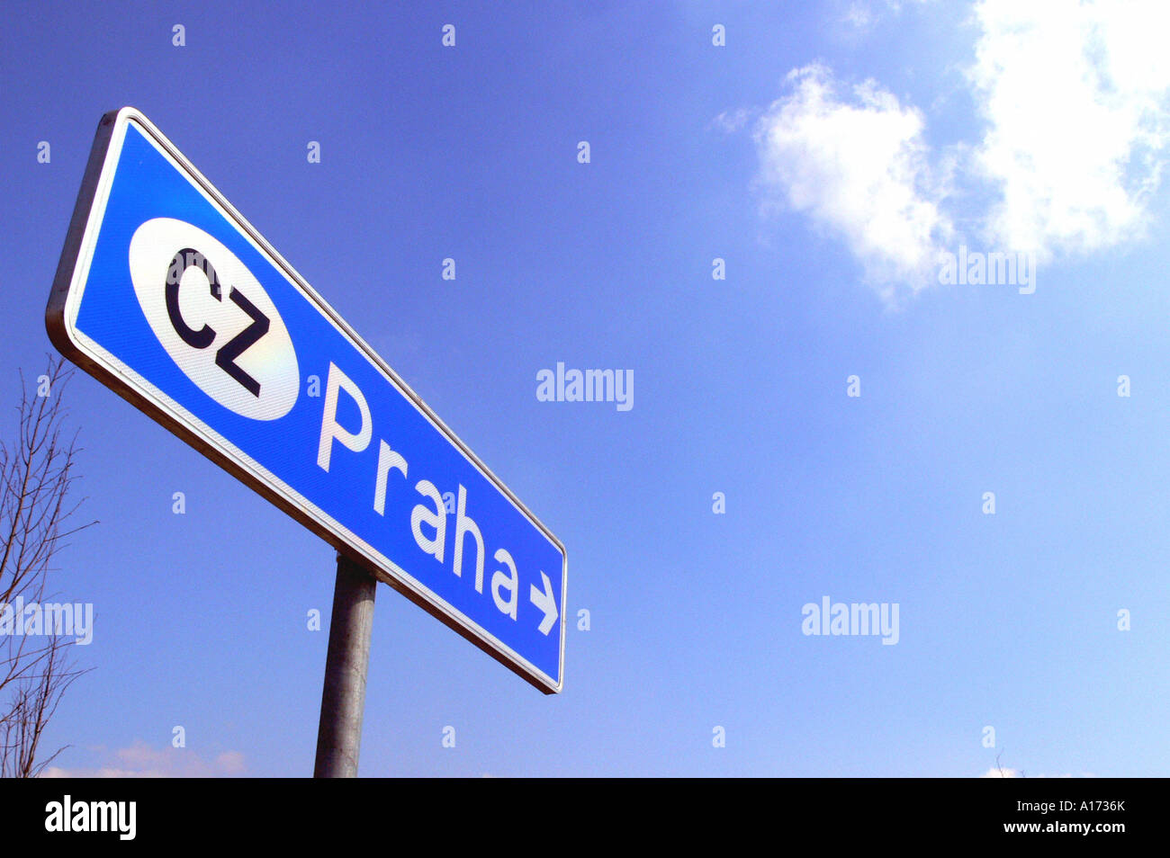 Road signs in prague czech hi-res stock photography and images - Alamy