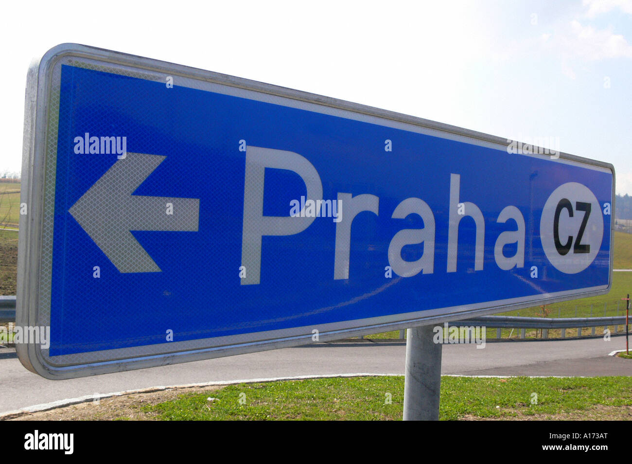 Road signs in prague czech hi-res stock photography and images - Alamy