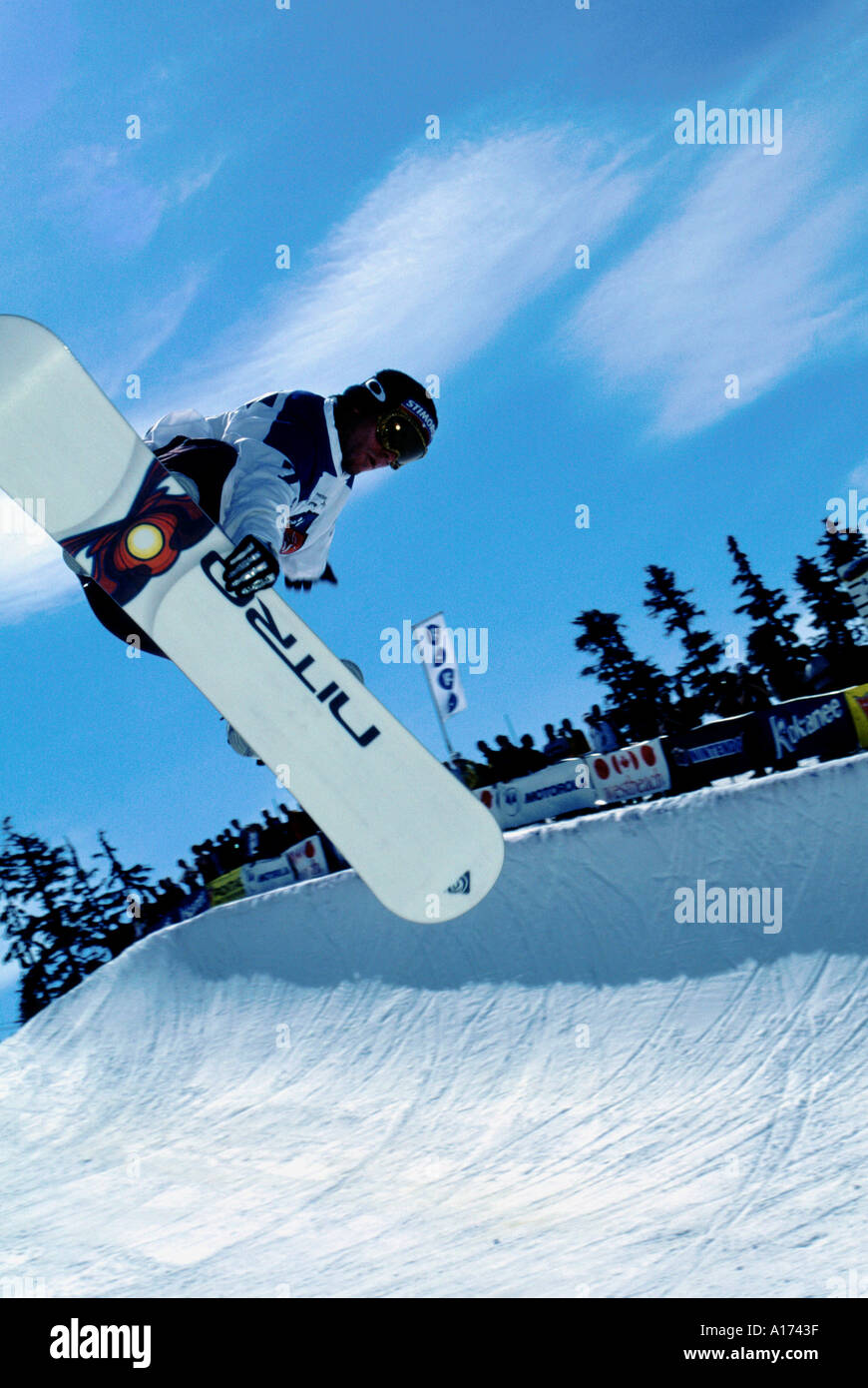snowboarder getting air Whistler Stock Photo - Alamy