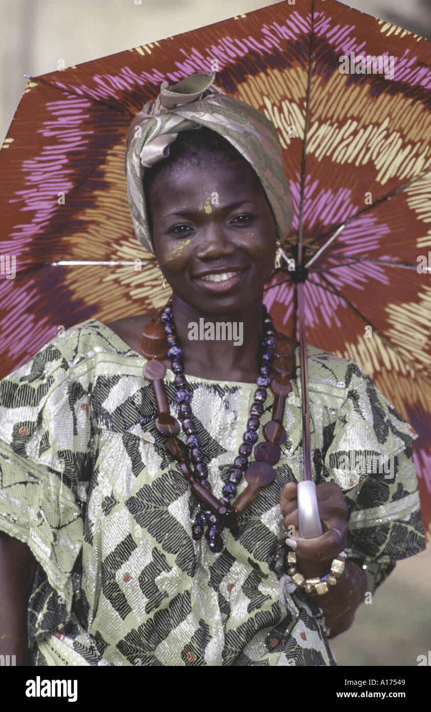 young woman in fest clothing ivory cost Stock Photo - Alamy