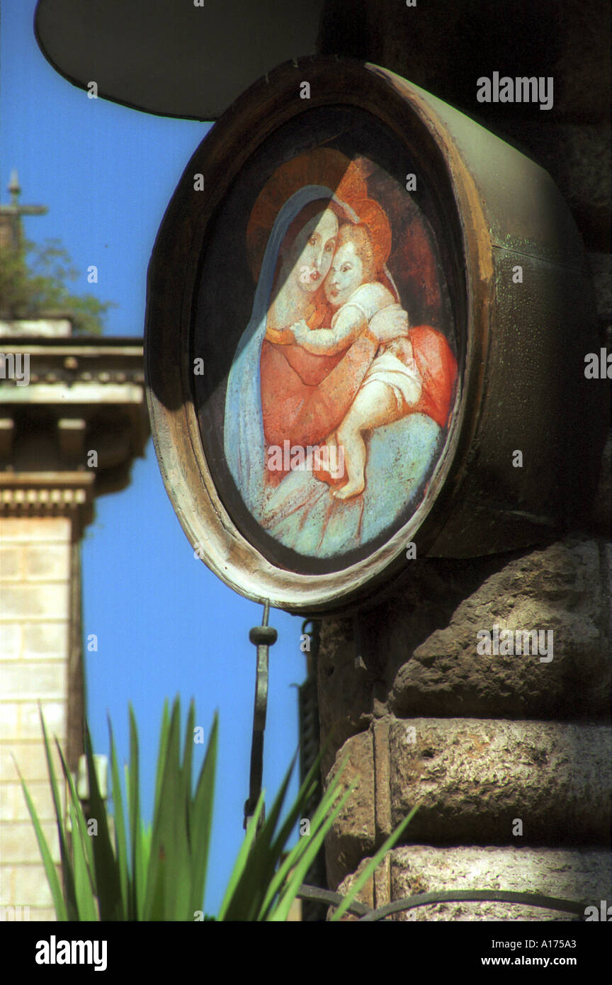 Corner shrine Rome Italy Stock Photo - Alamy
