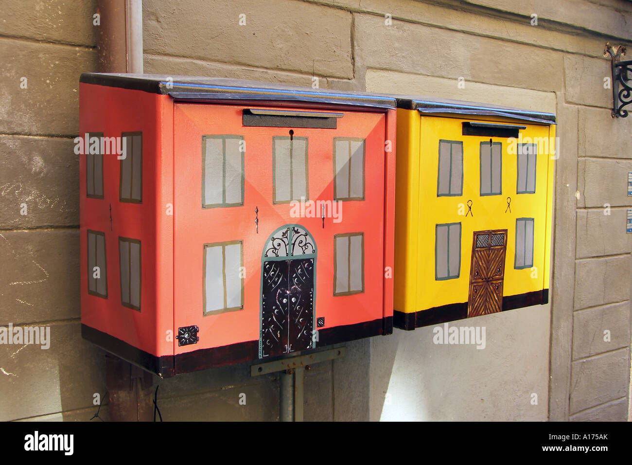 Sweden, Stockholm, Mailboxes Stock Photo - Alamy