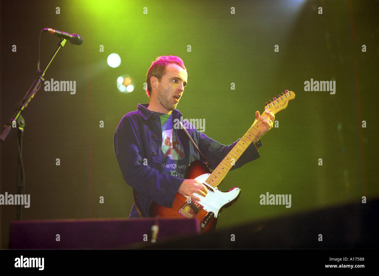 Travis Gig on the Green Festival Glasgow August 2001 Stock Photo - Alamy