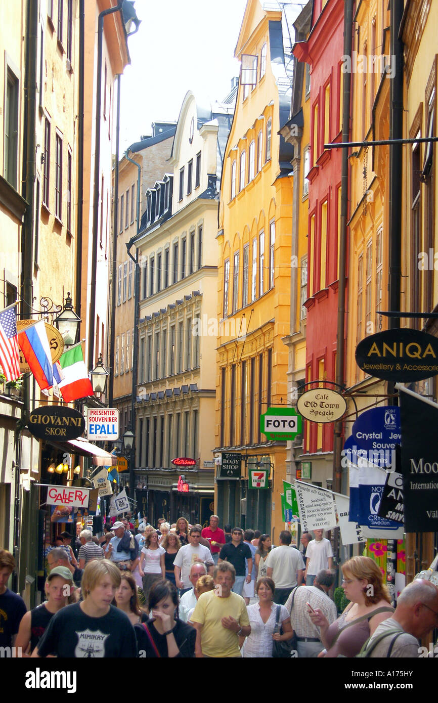 Sweden, Stockholm, Vaesterlanggatan Stock Photo - Alamy