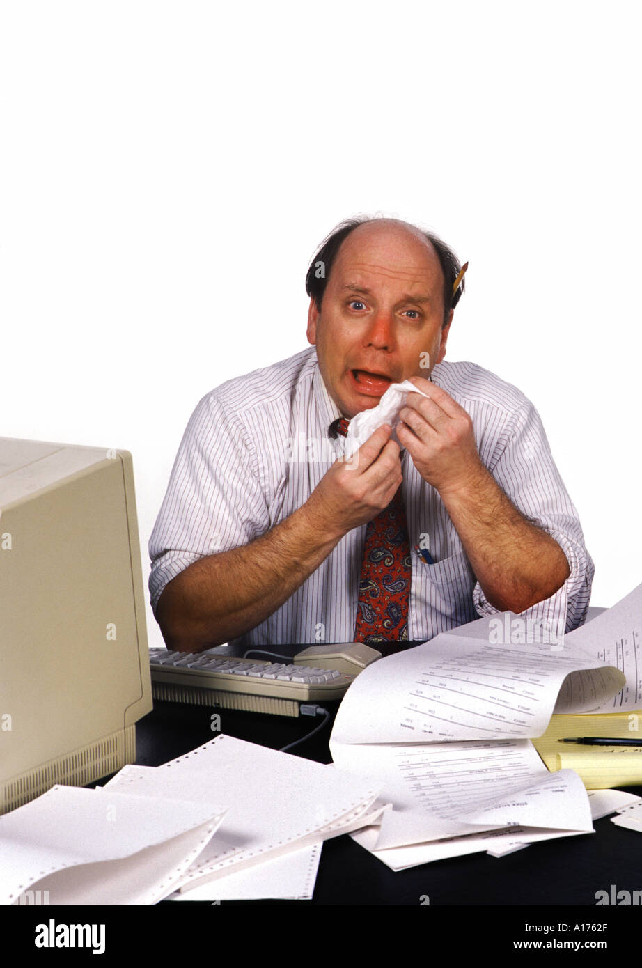 Bald man crying hi-res stock photography and images - Alamy