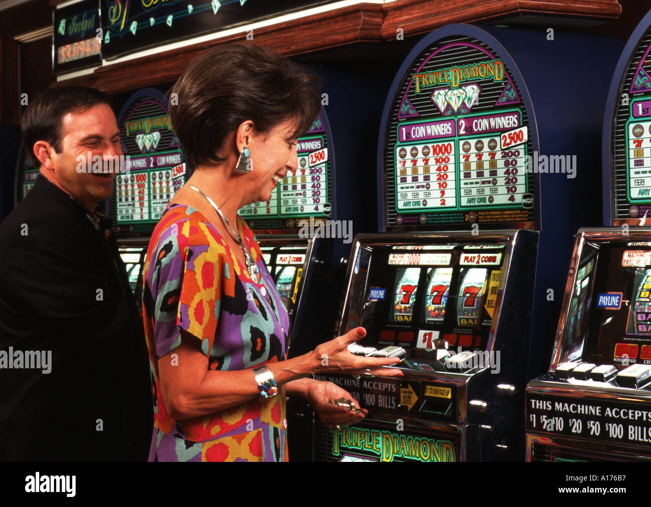 Couples gambling in casino hi-res stock photography and images - Alamy